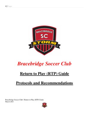 Fillable Online Richmond Hill Soccer Club Return to Play Guide Fax ...