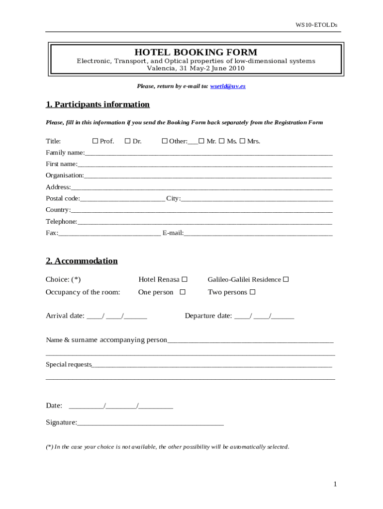CONFERENCE REGISTRATION Uv es Doc Template PdfFiller