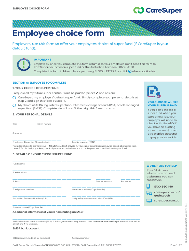 Fillable Online Employer forms and resourcesHESTA Super Fund Fax Email ...
