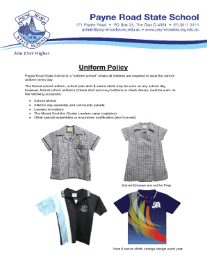 Fillable Online 5 Reasons Why Wearing A Proper Uniform Is Important ...