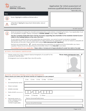 Fillable Online adc org Initial Assessment Form - ADC Fax Email Print ...