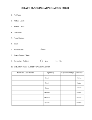 Fillable Online PERSONAL DIRECTIVE PLANNING FORM - GMR LAW Fax Email ...
