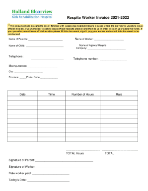 Fillable Online Respite care in seven families with children with ...