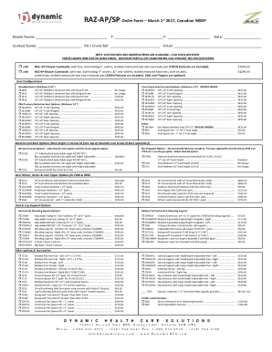 Fillable Online RAZ-AP/SP Order Form March 1 Fax Email Print - pdfFiller