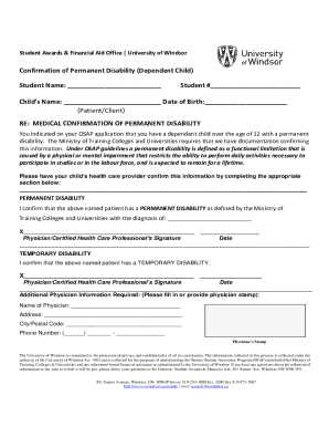 Fillable Online RConfirmation of Student's Child's PD Form Fax Email ...