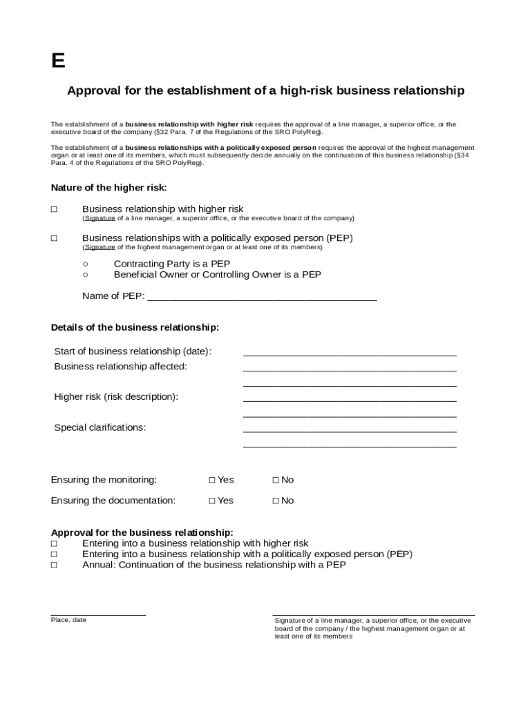 Fillable Online Risk Appetite Statement and Guidelines in Relation to ...