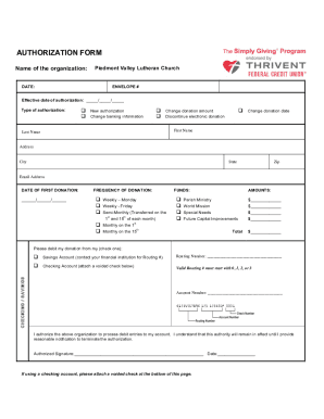 Fillable Online Get the free AUTHORIZATION FORM Name of the ...