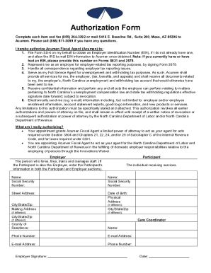 Fillable Online WY Veterans Acumen Authorization Form - Acumen Fiscal ...