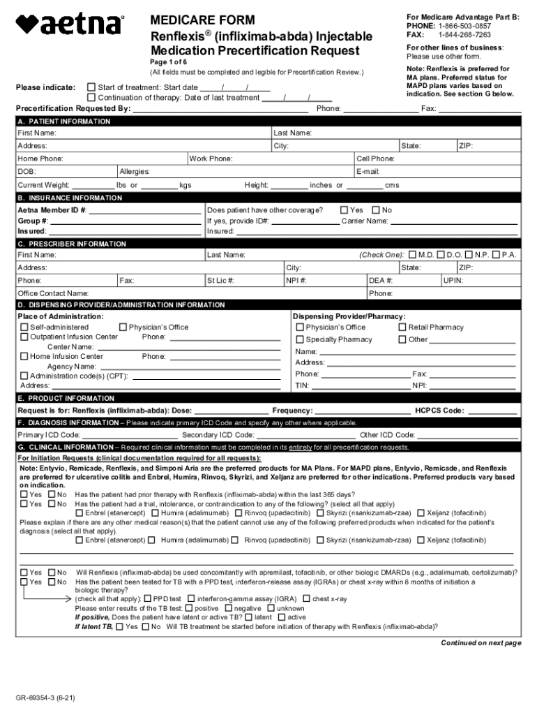 Fillable Online Fillable Online Aetna - MEDICARE FORM - () Medication ...