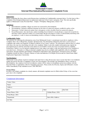 Fillable Online ERD-4206-E, Discrimination Complaint - Fair Employment ...