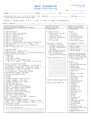 Fillable Online Apex Standards PCC Form v2 Fax Email Print - pdfFiller