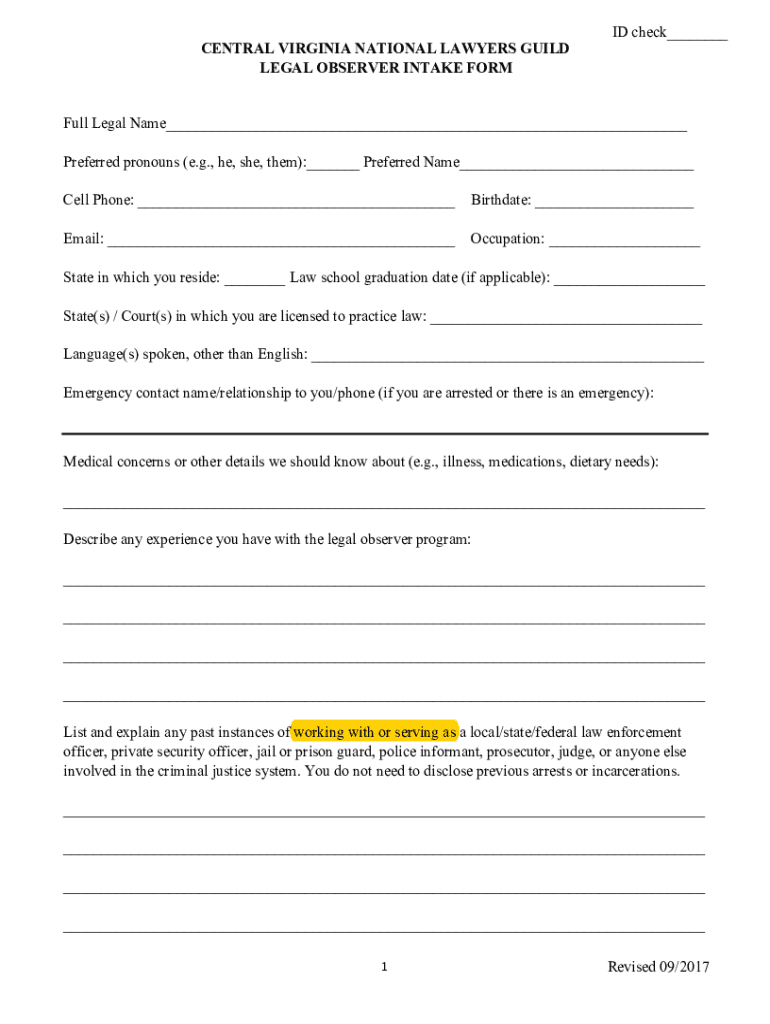 Fillable Online www.nlg.orgplanwp-contentNATIONAL LAWYERS GUILD LEGAL ...