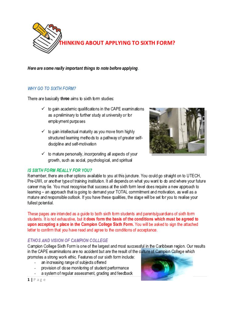 Fillable Online How To Write A Personal Statement For College sixth 