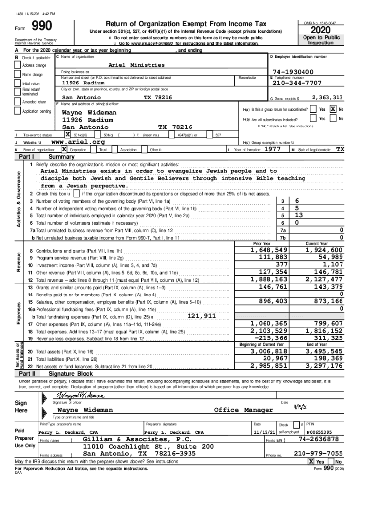 Fillable Online 2020 US Tax Return Fax Email Print - pdfFiller