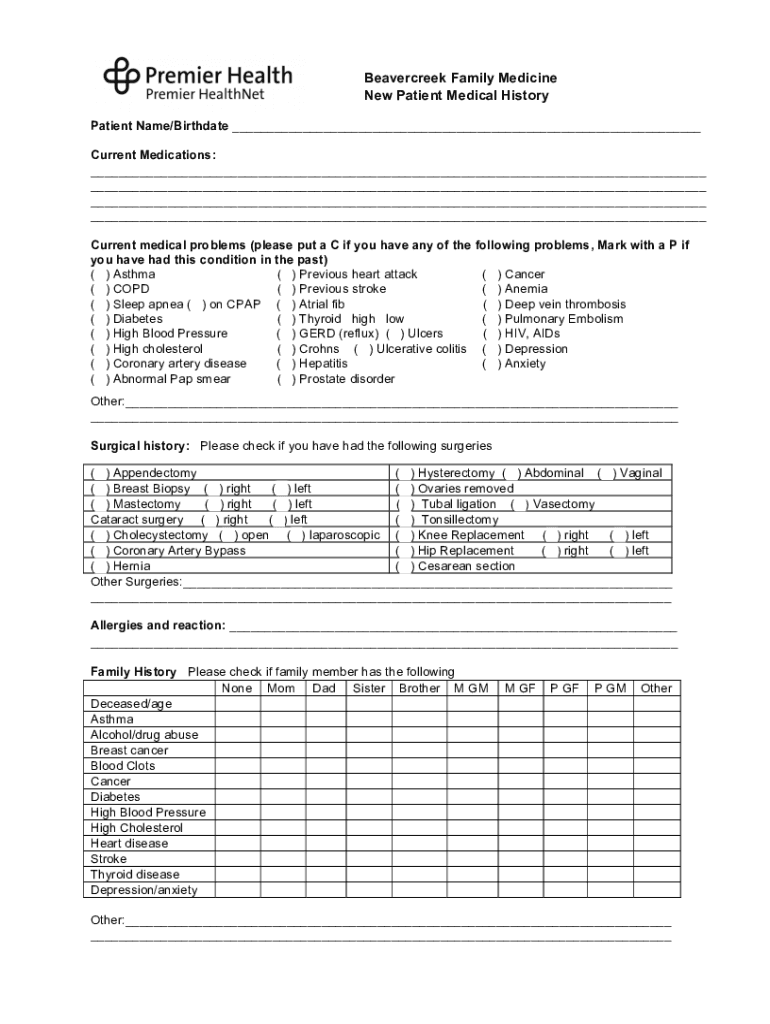 Fillable Online N-W-PCP40224-BFM New Patient Form.docx Fax Email Print ...