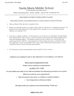 Fillable Online Fillable Online Contact Me - Santa Maria Middle School ...