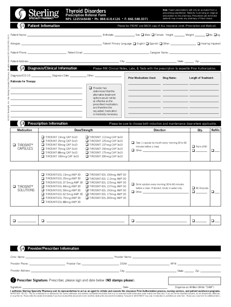 Fillable Online Fillable Online Ophthalmology Prescription Referral ...