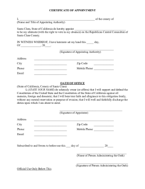 Fillable Online CIV-010 Application and Order for Appointment ...