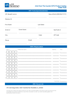 Fillable Online 2022 CarePlus Over-the-Counter (OTC) Products Mail ...