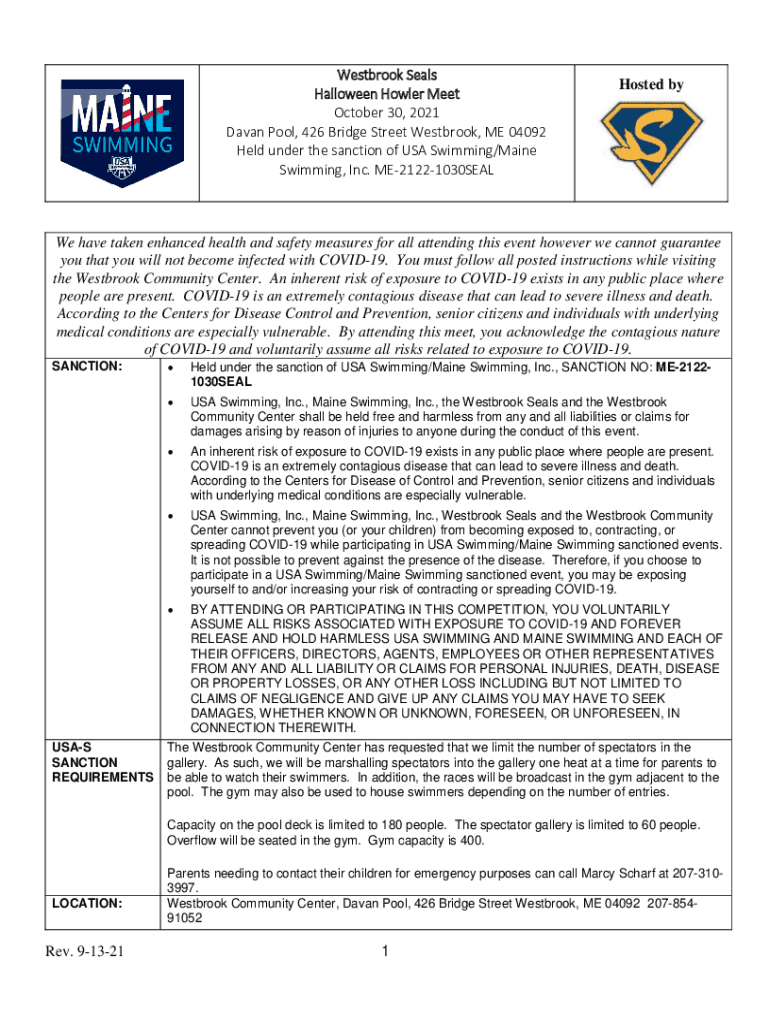 Fillable Online Virginia Swimming, Inc.. VSI Meet Announcement Template ...