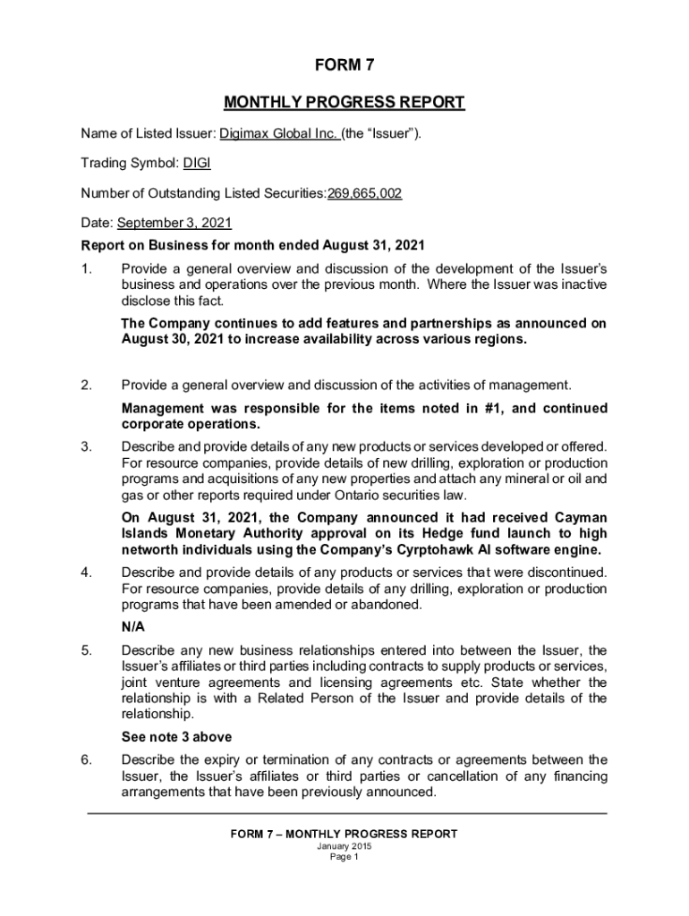 Fillable Online CSE Form 7 - August 31 2021 Fax Email Print - pdfFiller