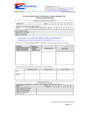 Fillable Online DP Account Modification new Form.docx Fax Email Print ...