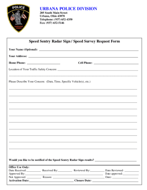 Fillable Online Speed Sentry Request Form.doc Fax Email Print - pdfFiller