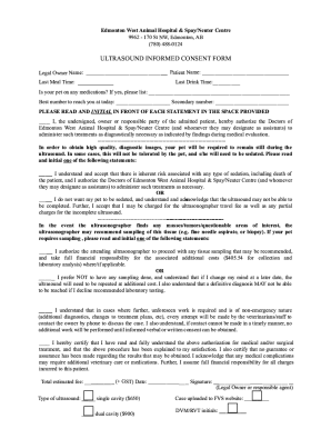 Fillable Online Ultrasound consent form - Google Docs Fax Email Print ...