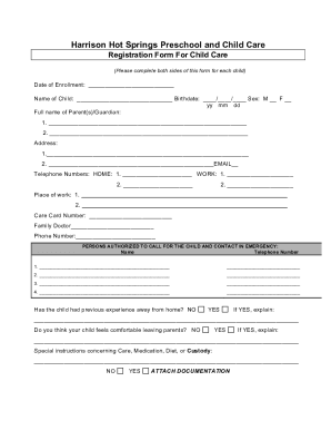 Fillable Online Preschool Admission Form Template123 Form Builder Fax ...