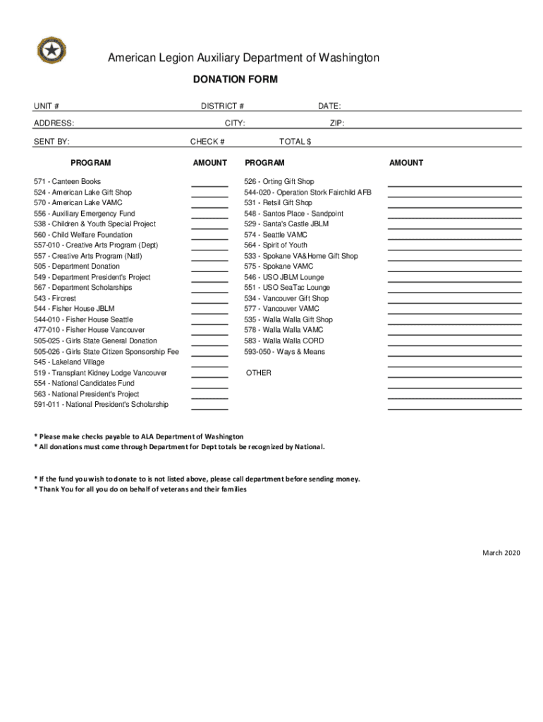 Fillable Online American Template Legion Letterhead C4FMB5 Fax Email ...