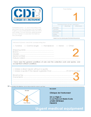 Fillable Online Form for sending repairs english.doc Fax Email Print ...