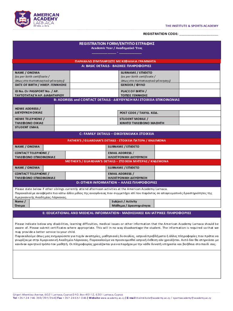 Fillable Online PFMS registration packet - Post Falls School District Fax Email Print - pdfFiller