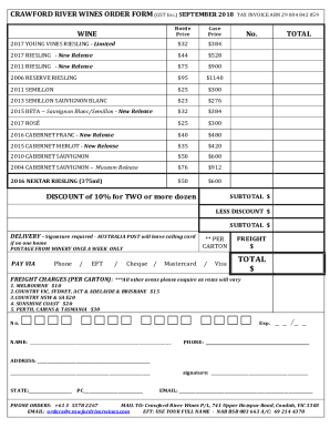 Fillable Online 2018 SEP WEB ORDER FORM Fax Email Print - pdfFiller
