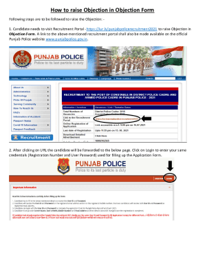 Fillable Online How to raise Objection in Objection Form Fax Email ...