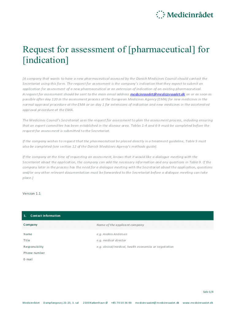 Fillable Online Request for assessment form version 1.1 Fax Email Print ...