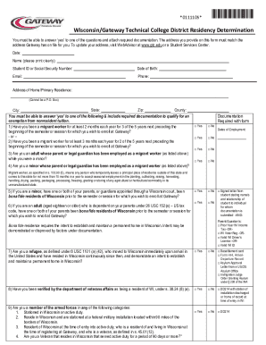 Fillable Online Fillable Online gtc Residency Verification Form ...