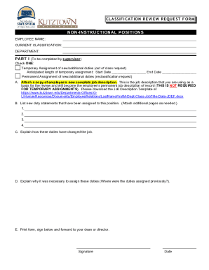 Fillable Online CLASSIFICATION REVIEW REQUEST FORM2020.docx Fax Email ...