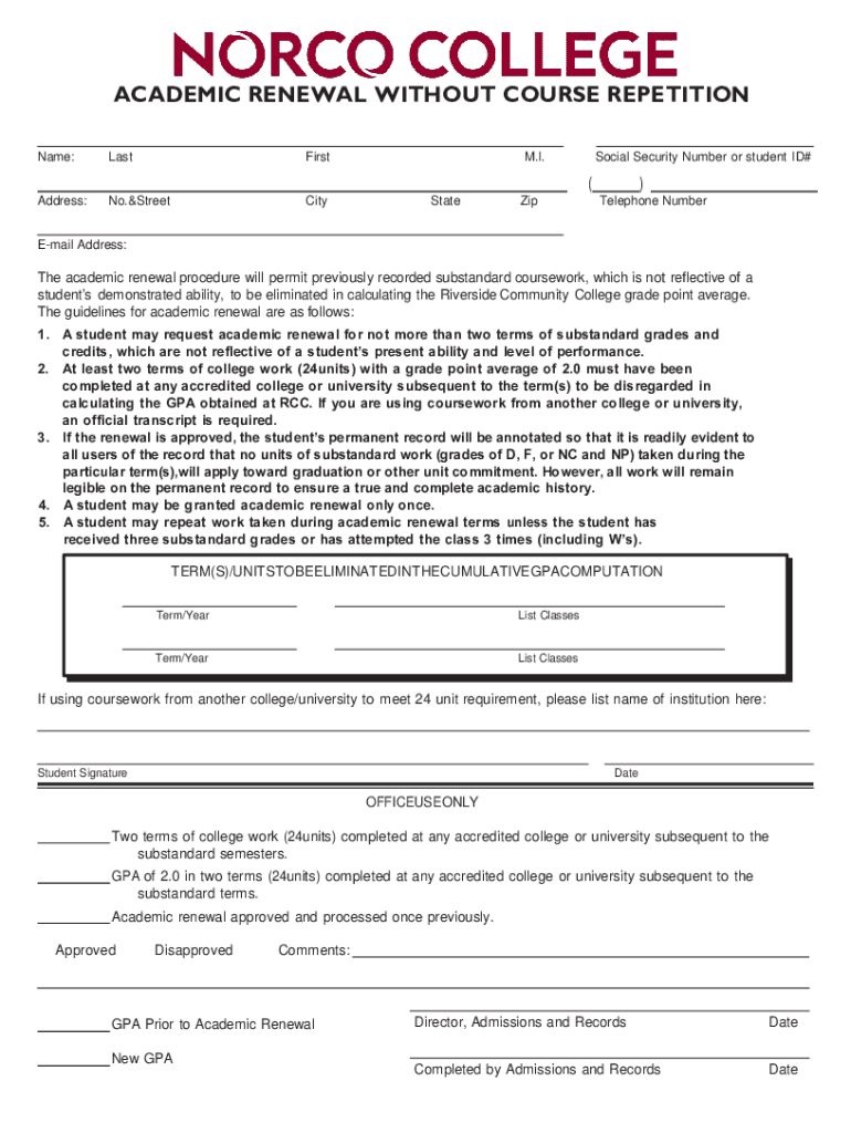 Fillable Online 117079 academic renewal.indd Fax Email Print - pdfFiller