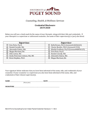 Fillable Online Mental Health Counselor License Requirements ...