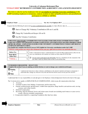Fillable Online Employee Name Soc Sec # or Employee ID # Effective Date ...
