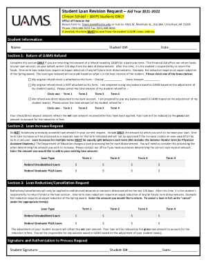 Fillable Online studentfinancialservices uams exempt obligations under ...