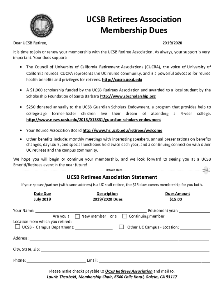 Fillable Online Fillable Online hr ucsb Membership Application ... Fax ...