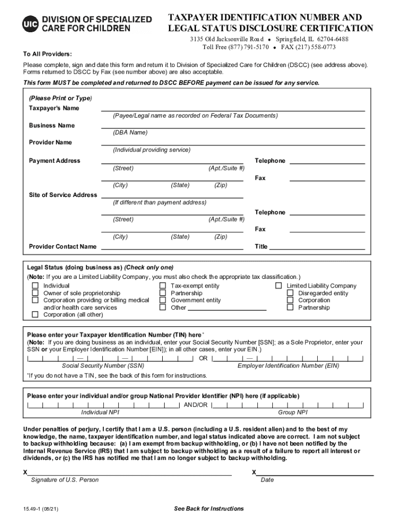 Fillable Online TAXPAYER ID FORM Fax Email Print - pdfFiller