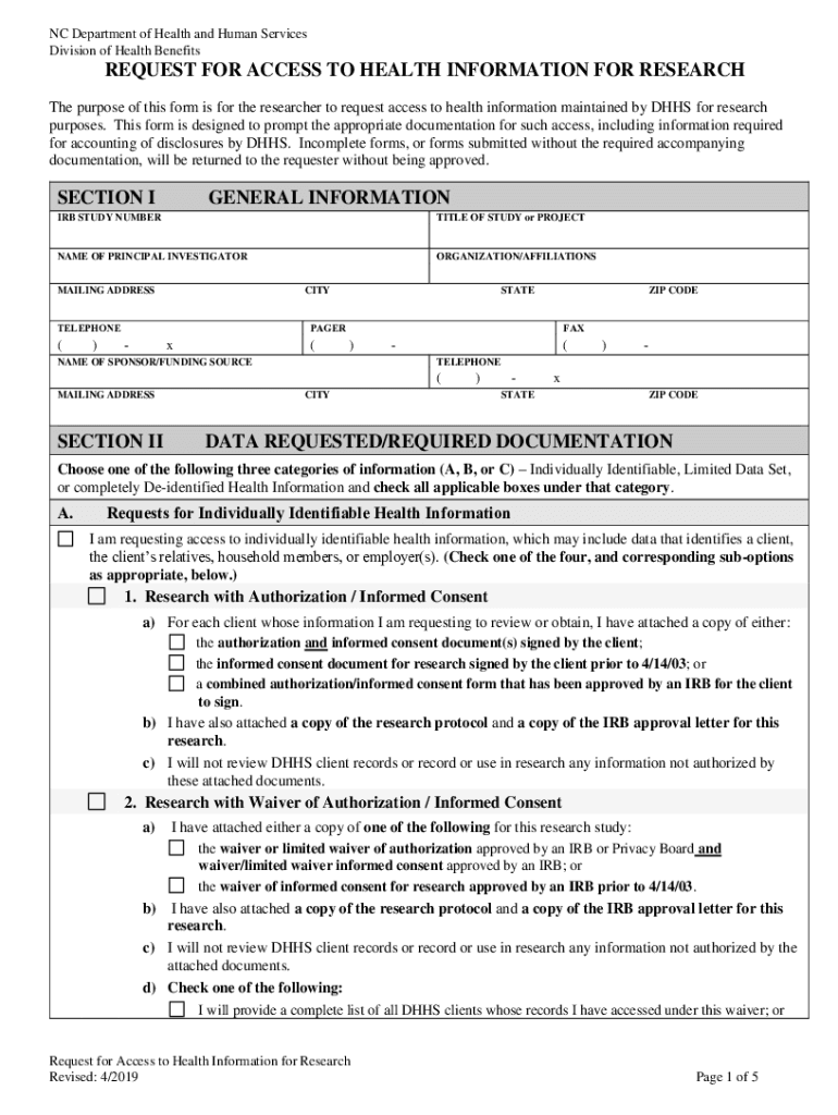Fillable Online NC DHHS: Mental Health, Developmental Disabilities, and ...