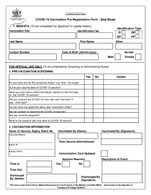 Fillable Online sta uwi MoH Public Pre Registration Form for COVID19 ...