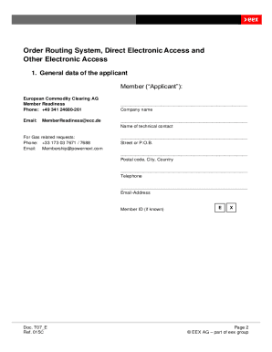 Fillable Online Order Routing System, Direct Electronic Access and ...