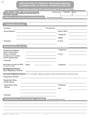 Fillable Online Seafarer medical certificates - GOV.UK Fax Email Print ...