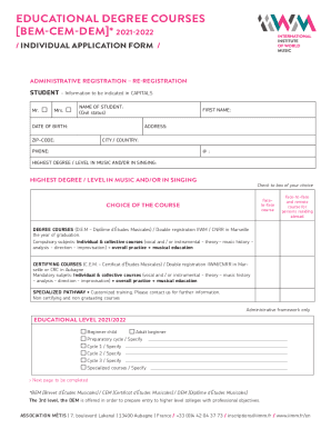 Fillable Online Fillable Online EDUCATIONAL DEGREE COURSES Fax Email ...