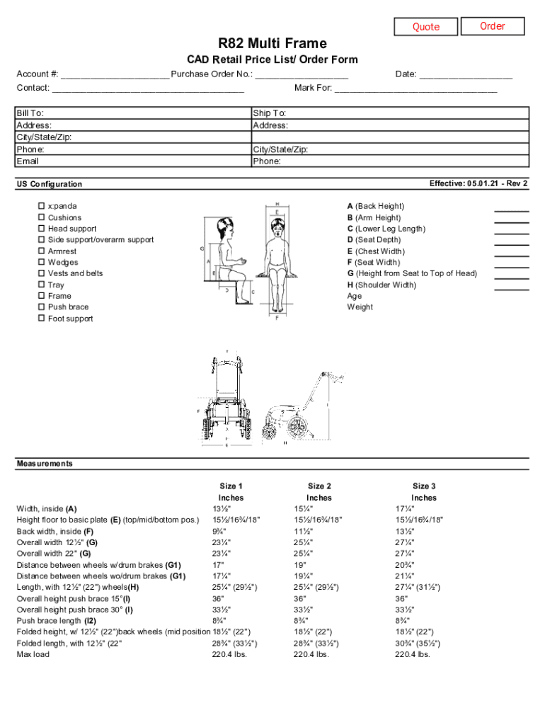 Fillable Online R82 Multi Frame - etac.com Fax Email Print - pdfFiller