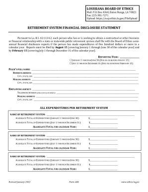 Fillable Online ethics la FINANCIAL DISCLOSURE STATEMENT - ethics.la ...